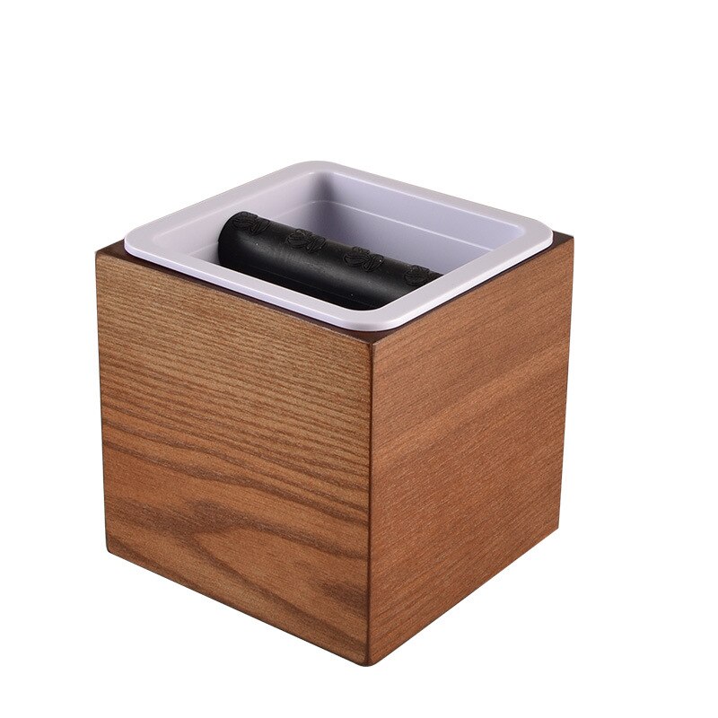 Wooden Coffee Tamper Knock Box Stainless Steel Dee... – Vicedeal