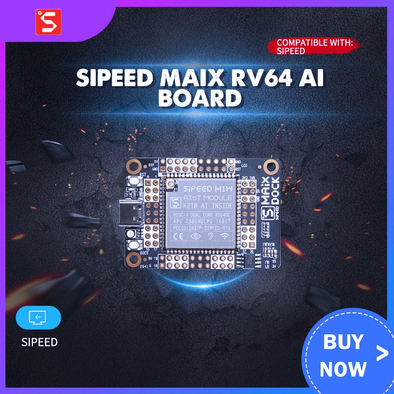 Sipeed MAIX Dock K210 AI + lote, escaneo y voz de ... – Grandado