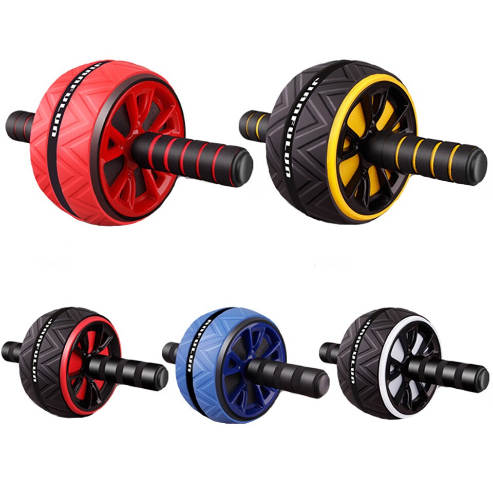 Fitness Wheels No Noise Ab Roller With Mat For Gym... – Grandado