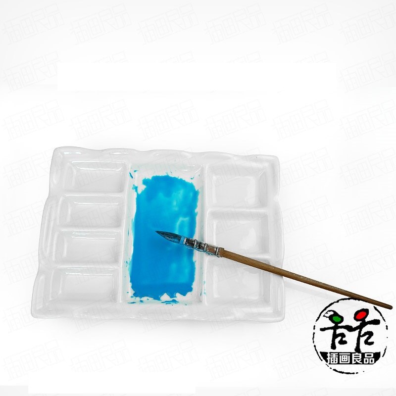 Jingdezhen Ceramic Rectangular Palette Watercolor ... – Grandado