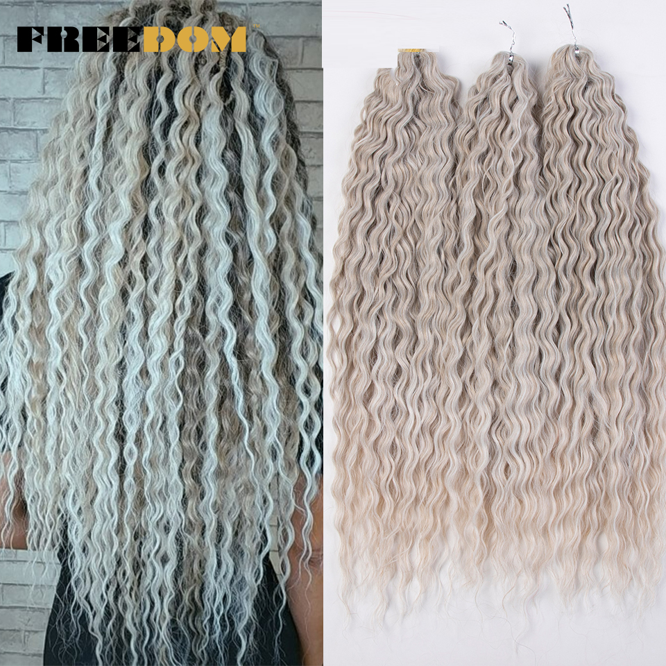 FREEDOM Synthetic Curly Hair For Braids 24 Inch Wa... – Grandado