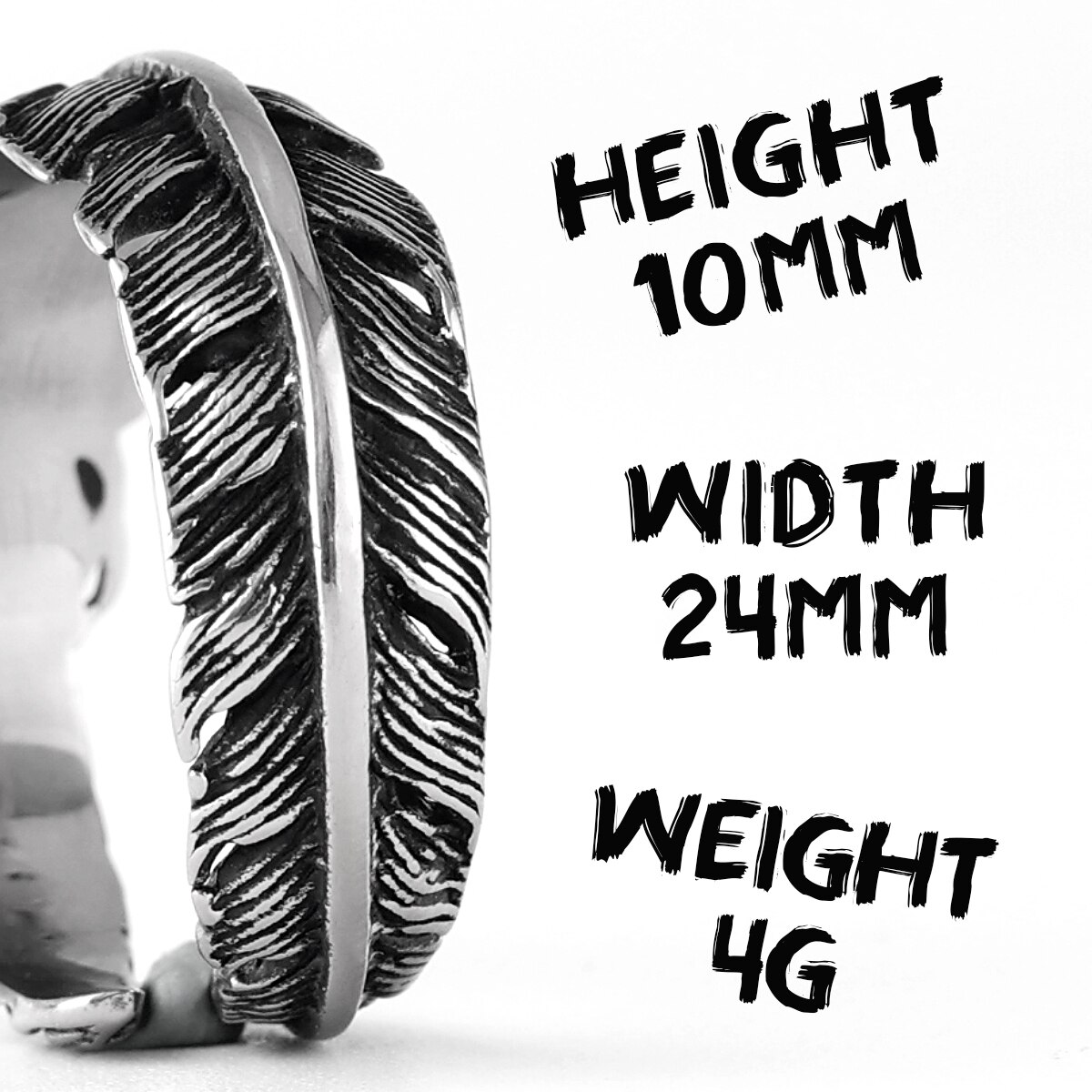 Trendy Veer Eenvoudige Rvs Heren Ringen Punk Retro... – Grandado