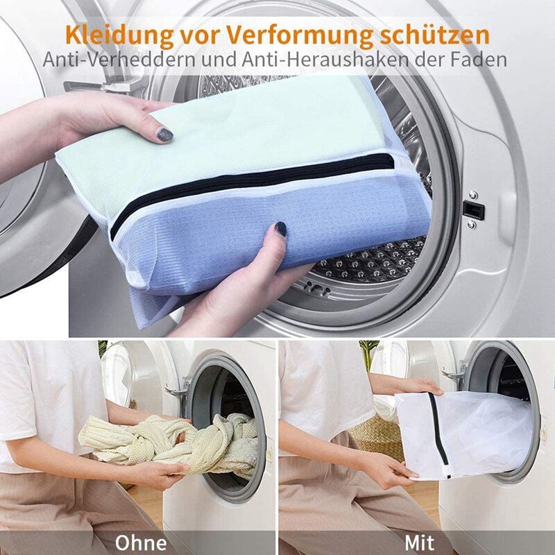 10 Pack Washing Machine Laundry Bags, Zippered Mes... – Grandado