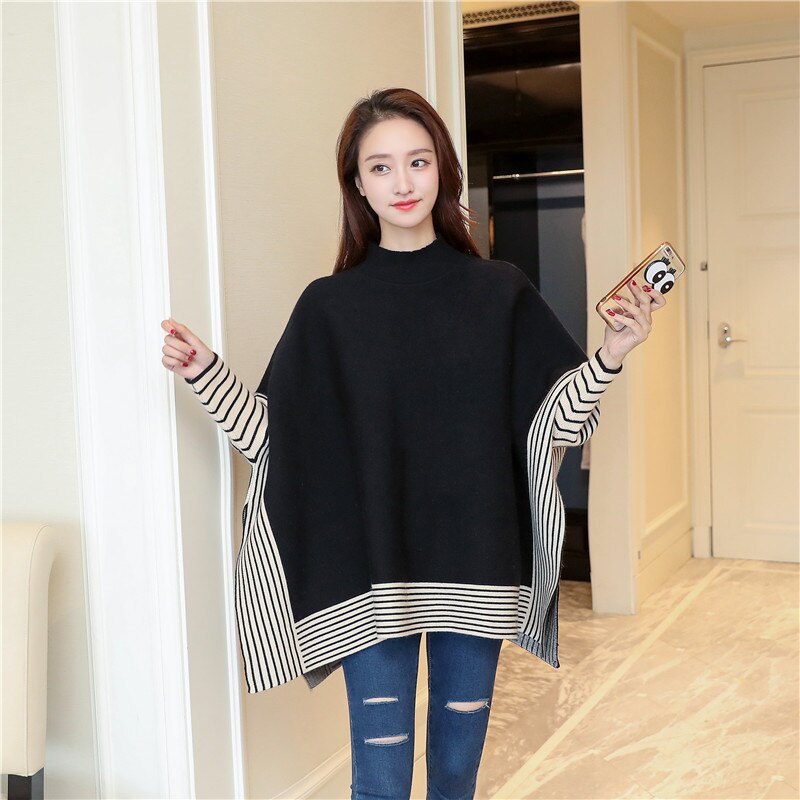 TEXIWAS Winter Split cloak Sweater Pullover Women ... – Grandado