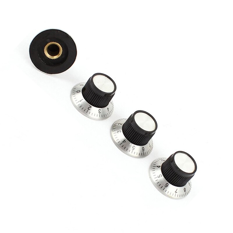4 x potentiometer Pot metal knob with 0-9 turntabl... – Grandado