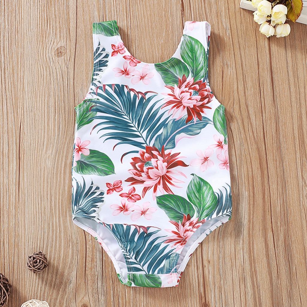Kinder Bademode Für Mädchen Druck Blume Bikini Bad... – Vicedeal