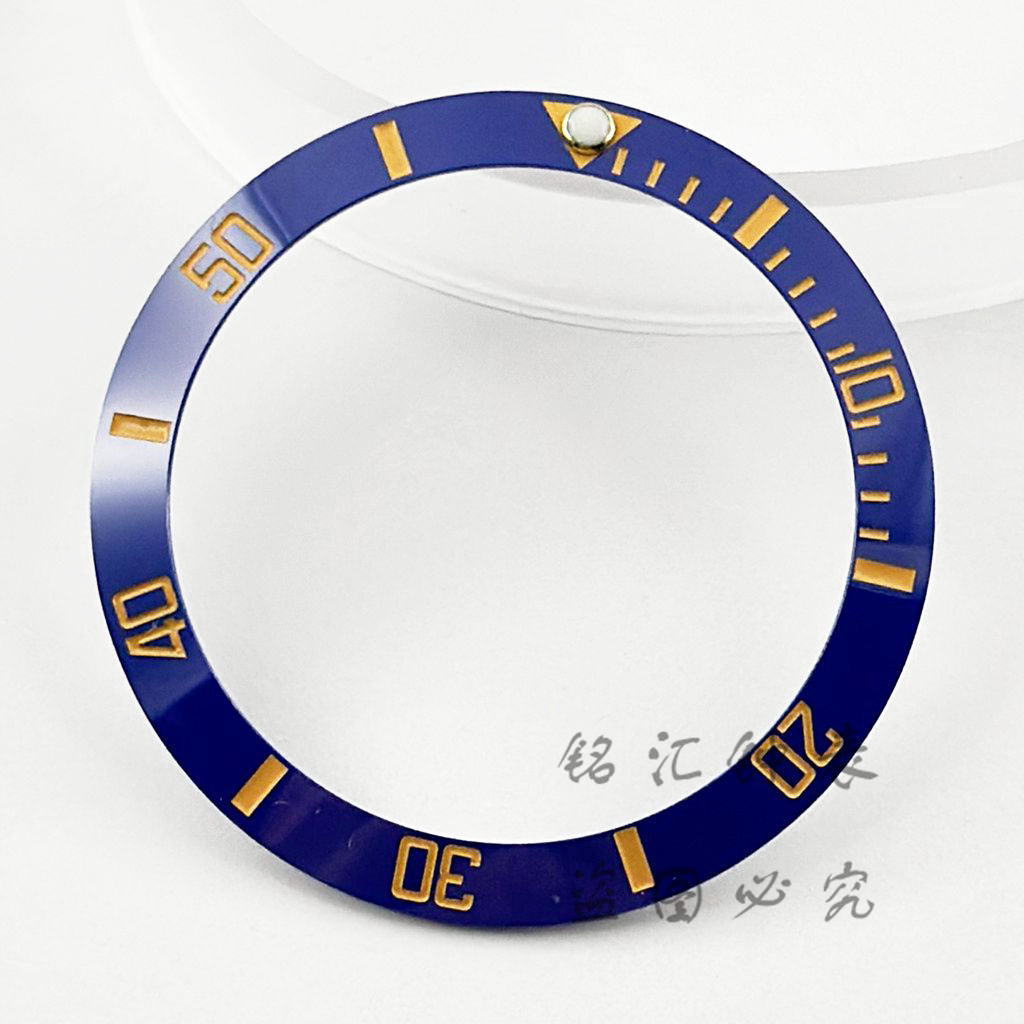 38MM SUB Watch Ceramic Bezel Insert Black Blue Gre... – Grandado