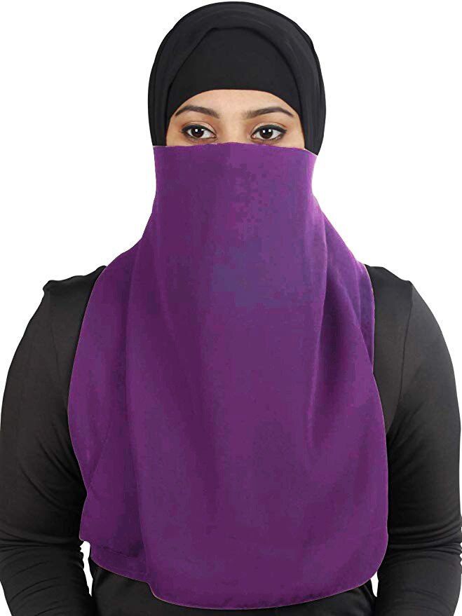 Muslim Women Veil Islamic Face Cover Arab Prayer H... – Vicedeal