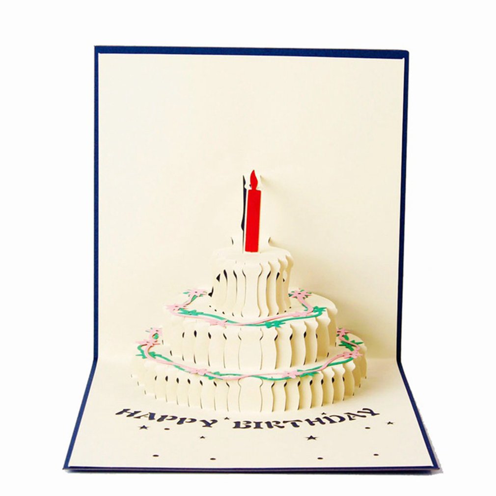 Birthday card 3D three dimensional children's card – Grandado