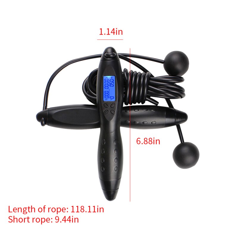 Digital Wireless Skip Rope Calorie Counter Sport W... – Grandado
