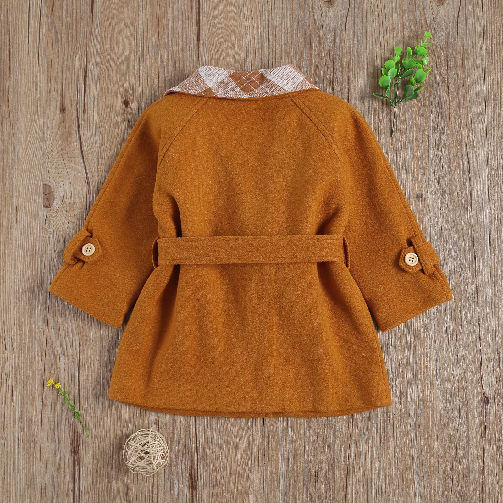 Women's Woolen Coat Belt With Trench Coats Female ... – Vicedeal