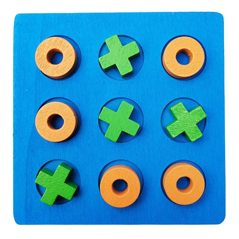 L9BD Solid Wood Tic-Tac-Toe Board Game for Childre... – Grandado