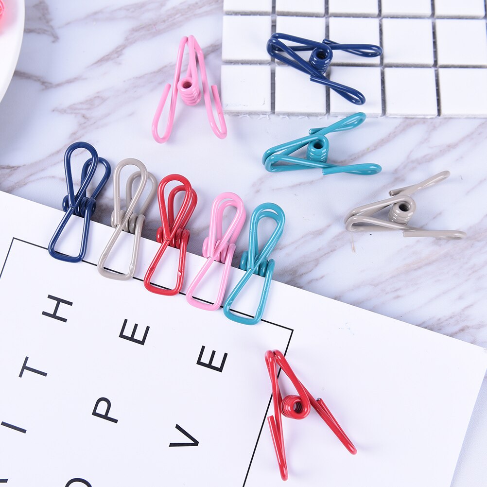 Beautiful Metal Plating Colored Binder Clips Paper... – Vicedeal