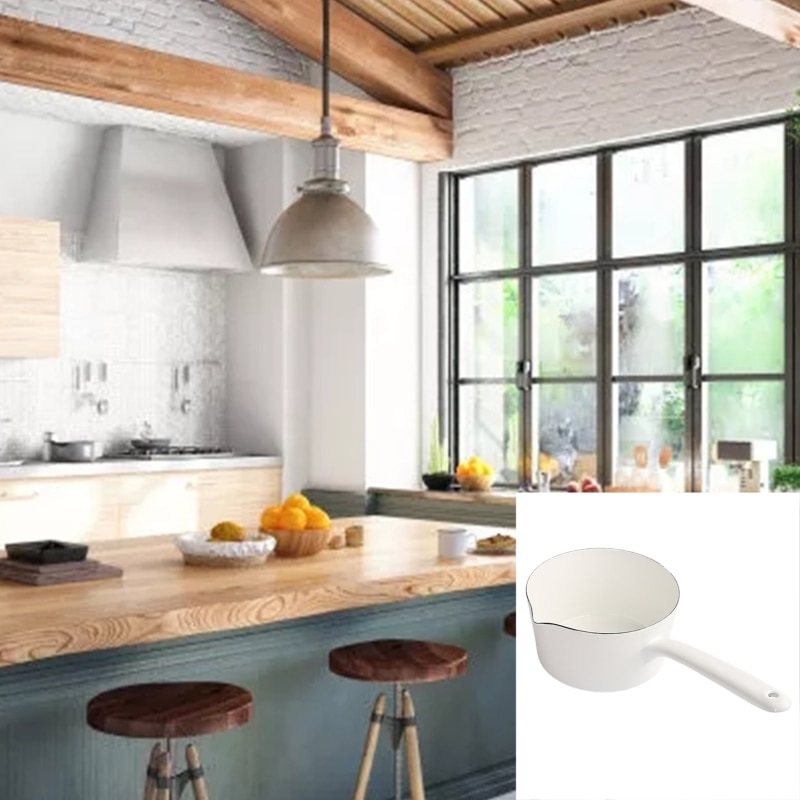 95AA Kitchen Tool Non-stick Enamel Saucepan Mini M... – Vicedeal