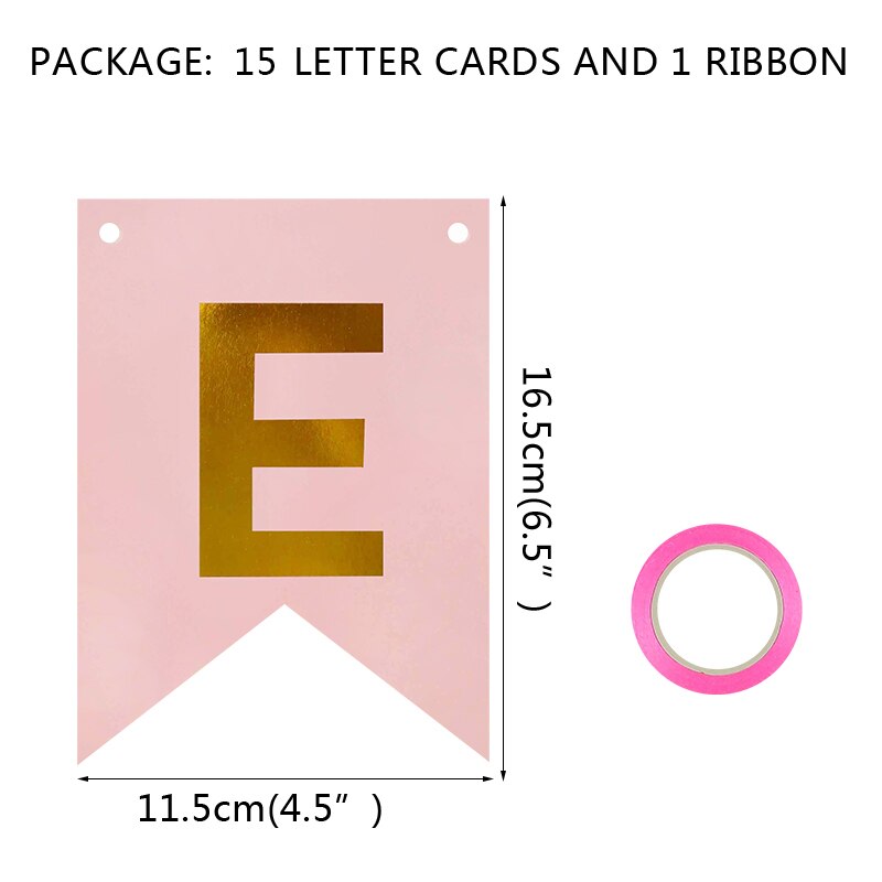 1Pcs Spanish Letter Flag Birthday Happy Birthday B... – Grandado