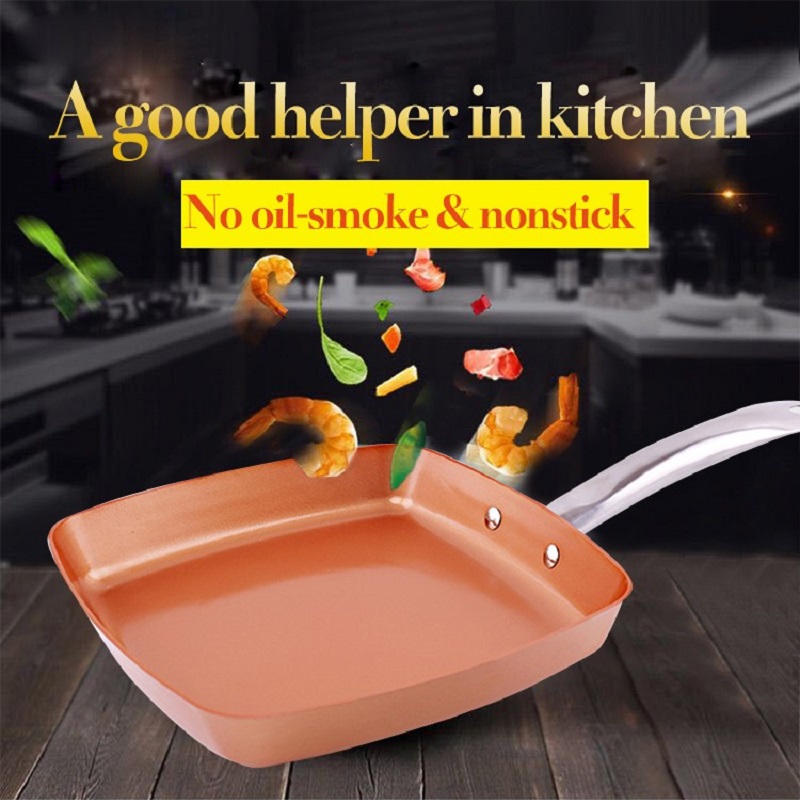 24CM Non-stick Coating Crepe Pan Tamago Pan Copper... – Grandado