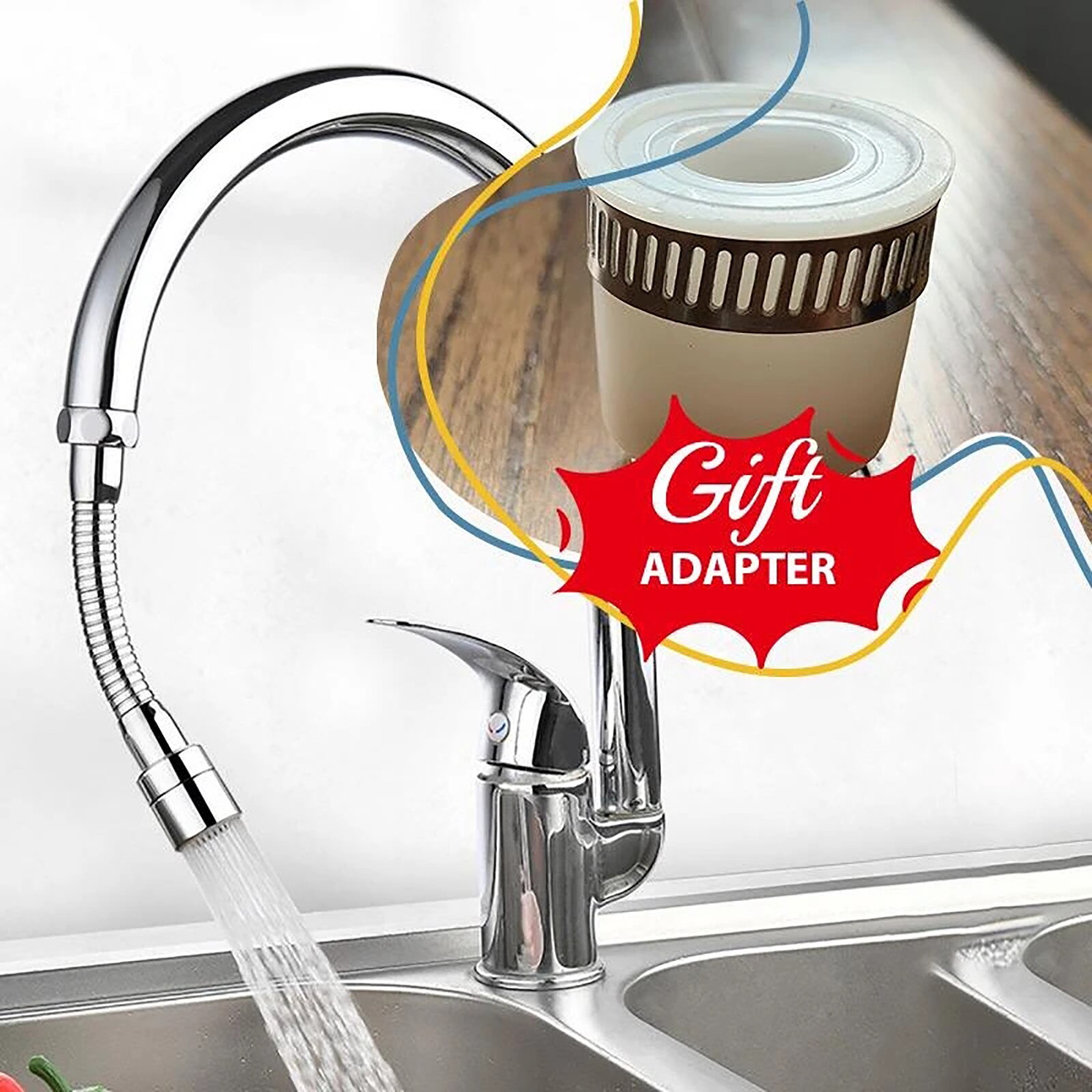 4 # Hydrofoor Kraan Filter Splash-Proof Filter Wat... – Grandado