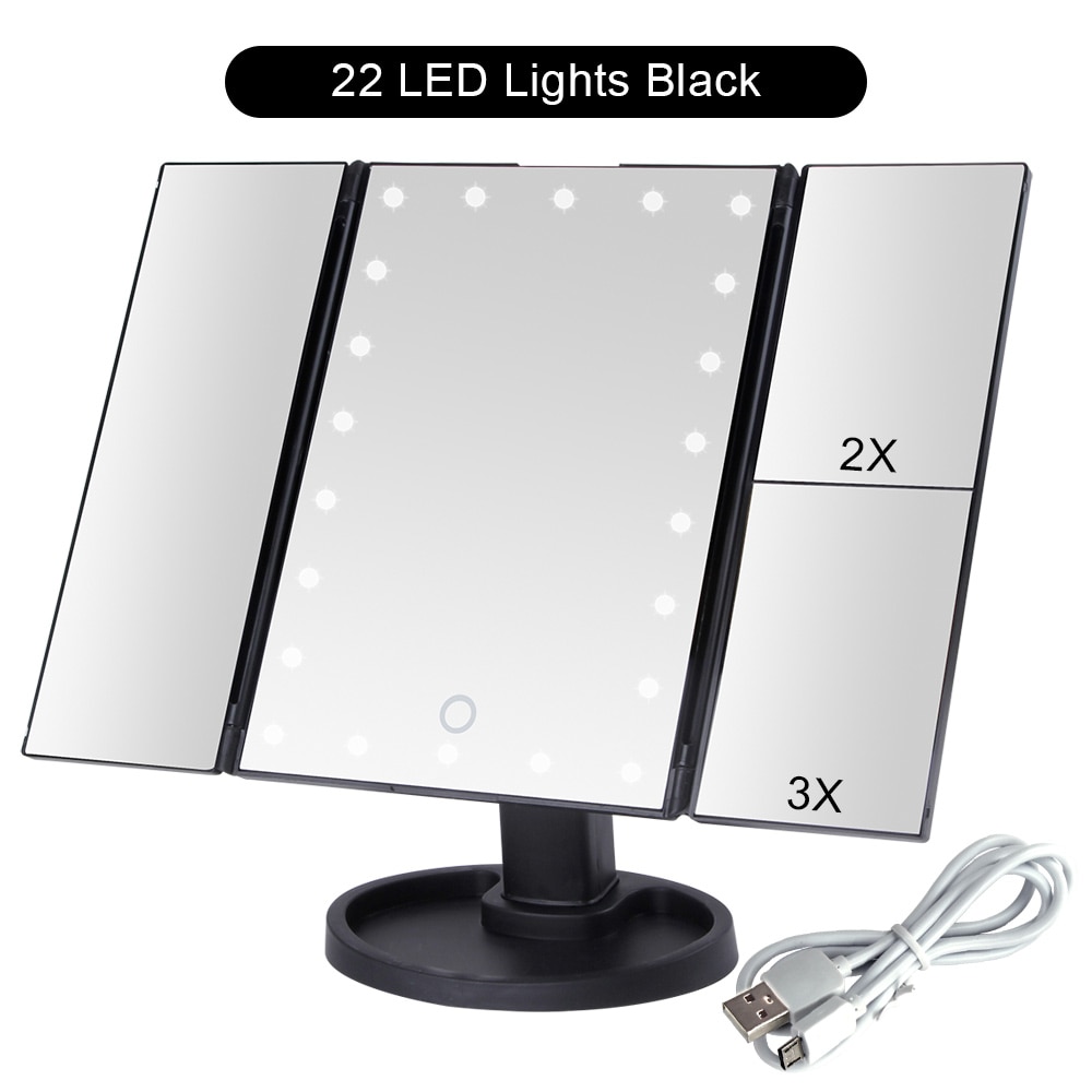 Make-Up 22 Led Vanity Spiegel Met Verlichting 1X2X... – Grandado