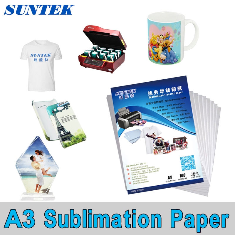 A3 100 Sheets Dye Sublimation Paper 3D Sublimation... – Grandado