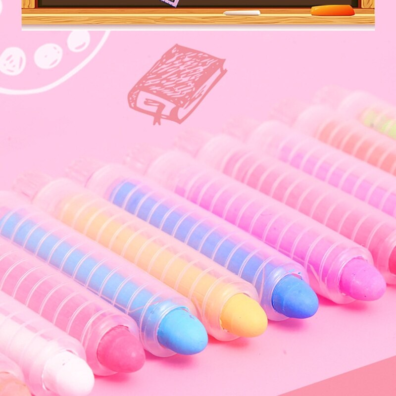 3/6/12 Colors Non Toxic Water Soluble Chalk Drawin... – Grandado