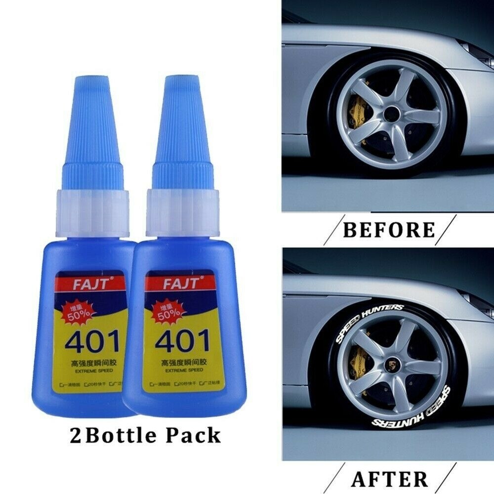 2 Fles Pak Lijm Voor Tire Belettering Sticker Lijm... – Vicedeal