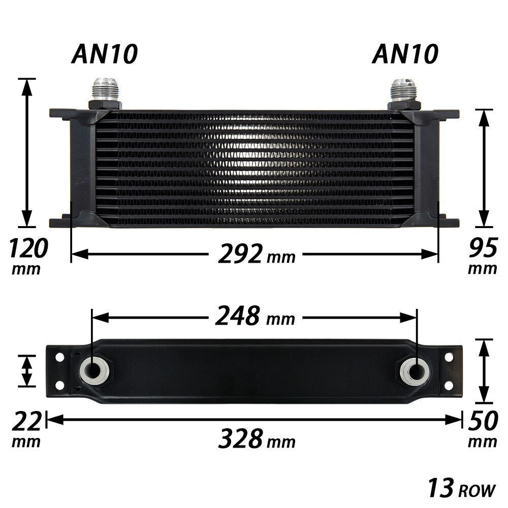 13 Rows Oil Cooler Kit An10 M Model Oil Cooler Wit Vicedeal