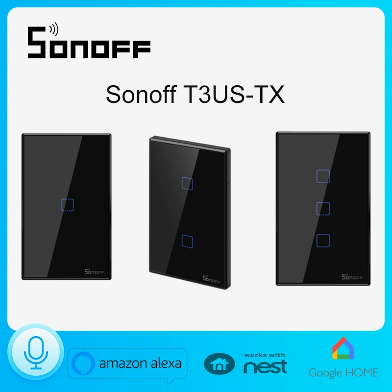 Sonoff T3US 1/2/3 gang TX Series 433Mhz RF Remote ... – Vicedeal