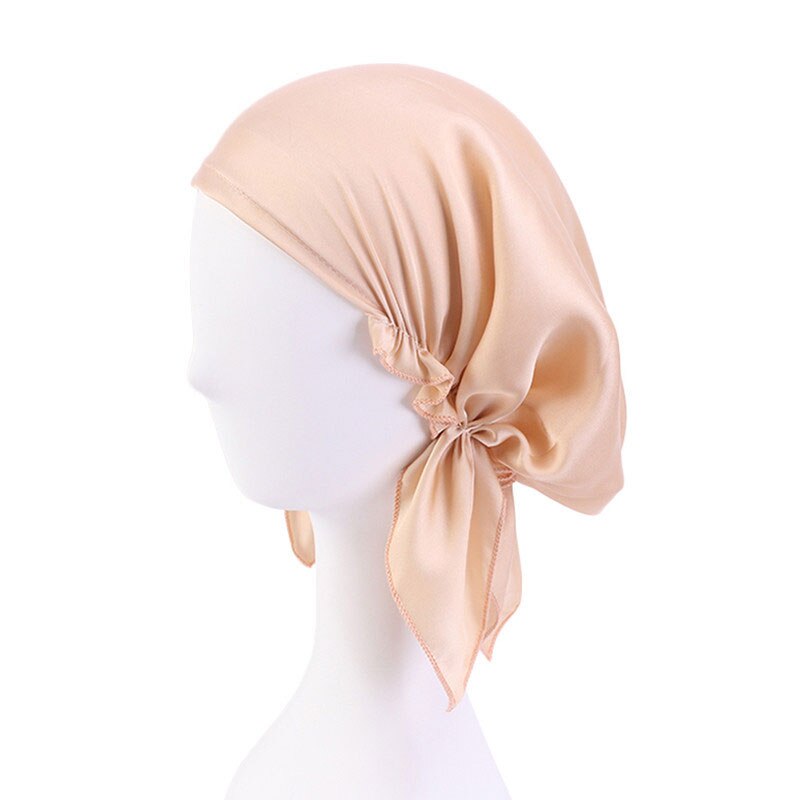 Women Big Size Beauty Solid Classic Cotton Bonnet ... – Grandado
