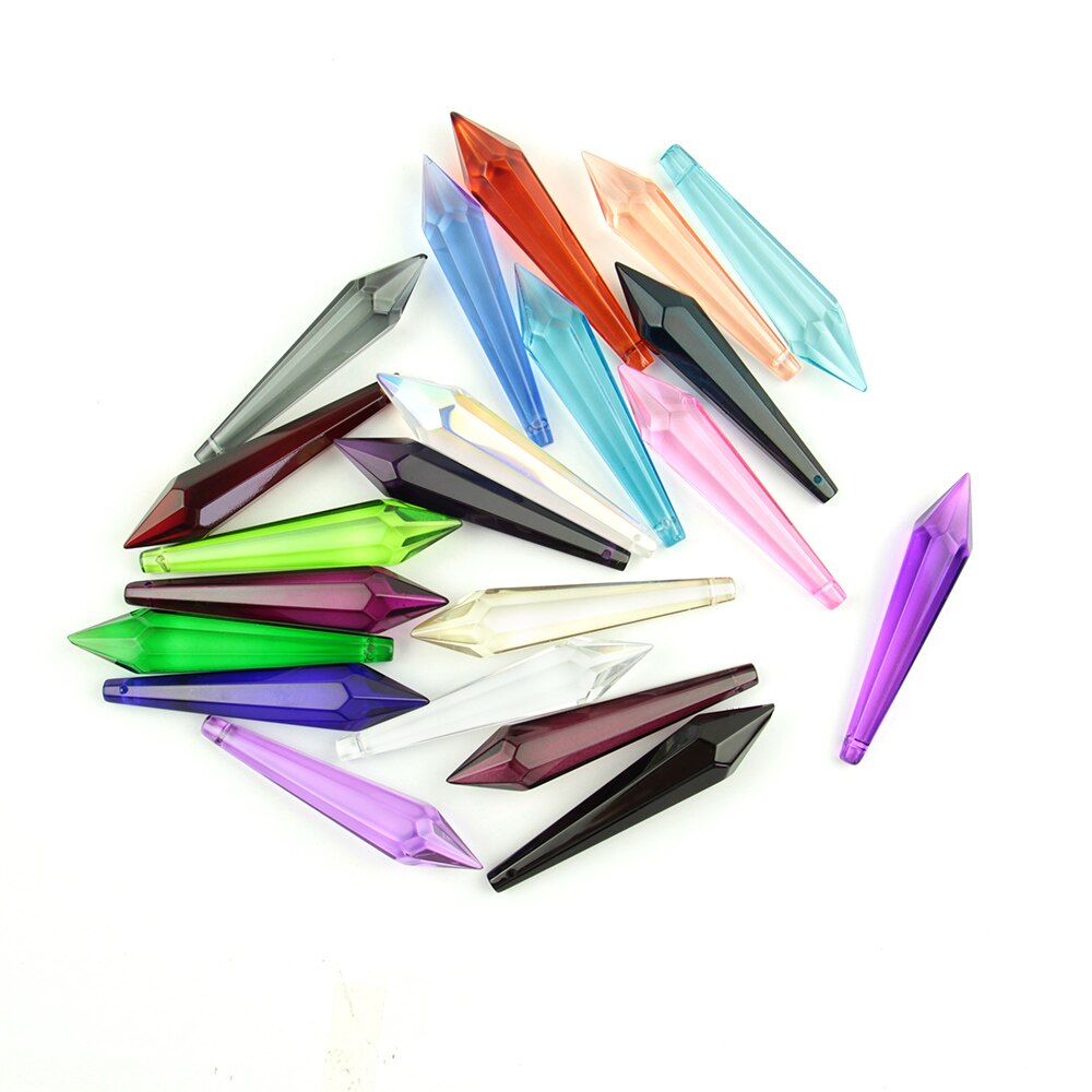 Gemengde Kleur 60mm Crystal Ice Prism , Diy Slinge... – Grandado