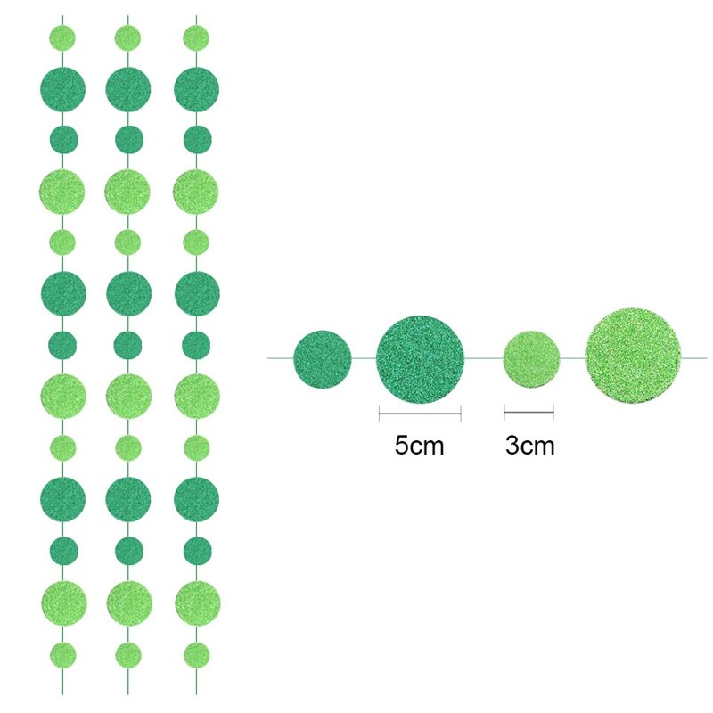 Green Paper Disc Leaf Garland Happy St. Patrick's ... – Grandado