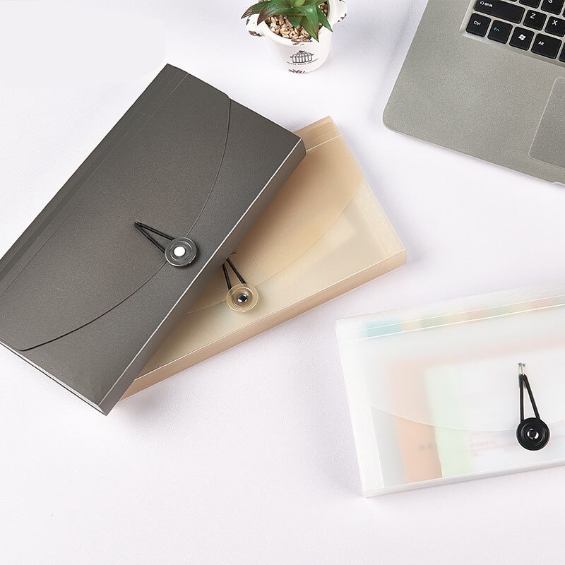 6 colour, transparent plastic, file folder, file b... – Grandado