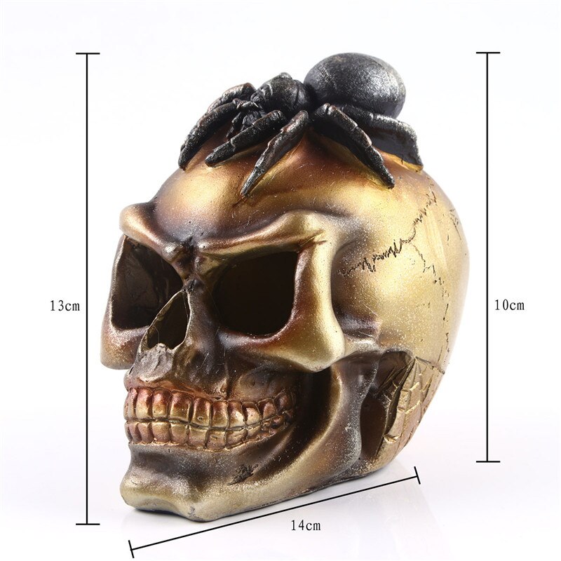 Resin Craft Skull Statues For Decoration Horror Ho... – Grandado
