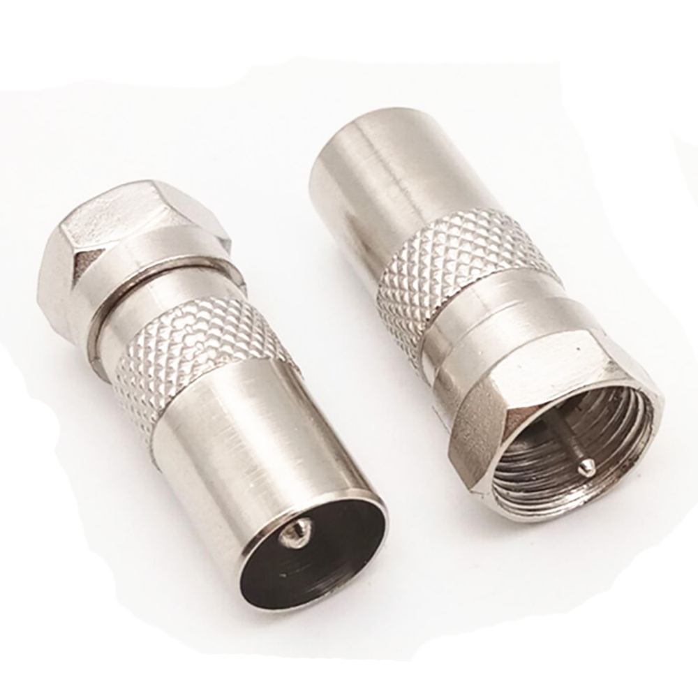 F Type Male to TV Male Plug Connector Socket To RF... – Vicedeal