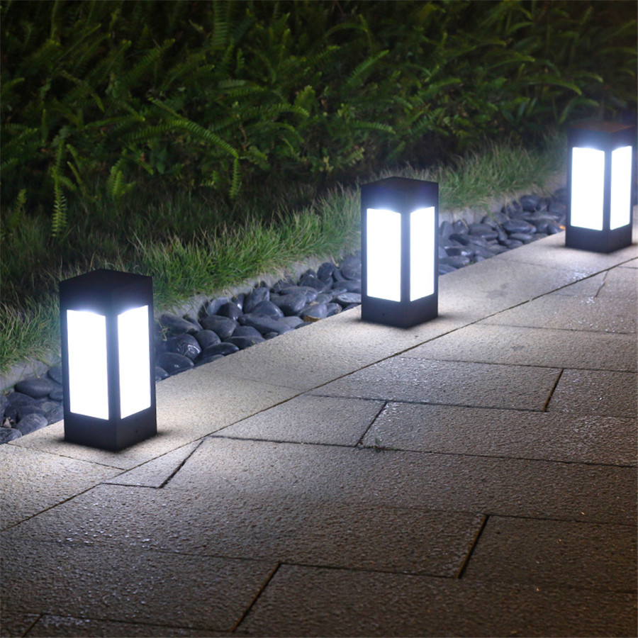 BEIAIDI Outdoor Solar Garden Fence Pillar Lamp Wat... – Grandado