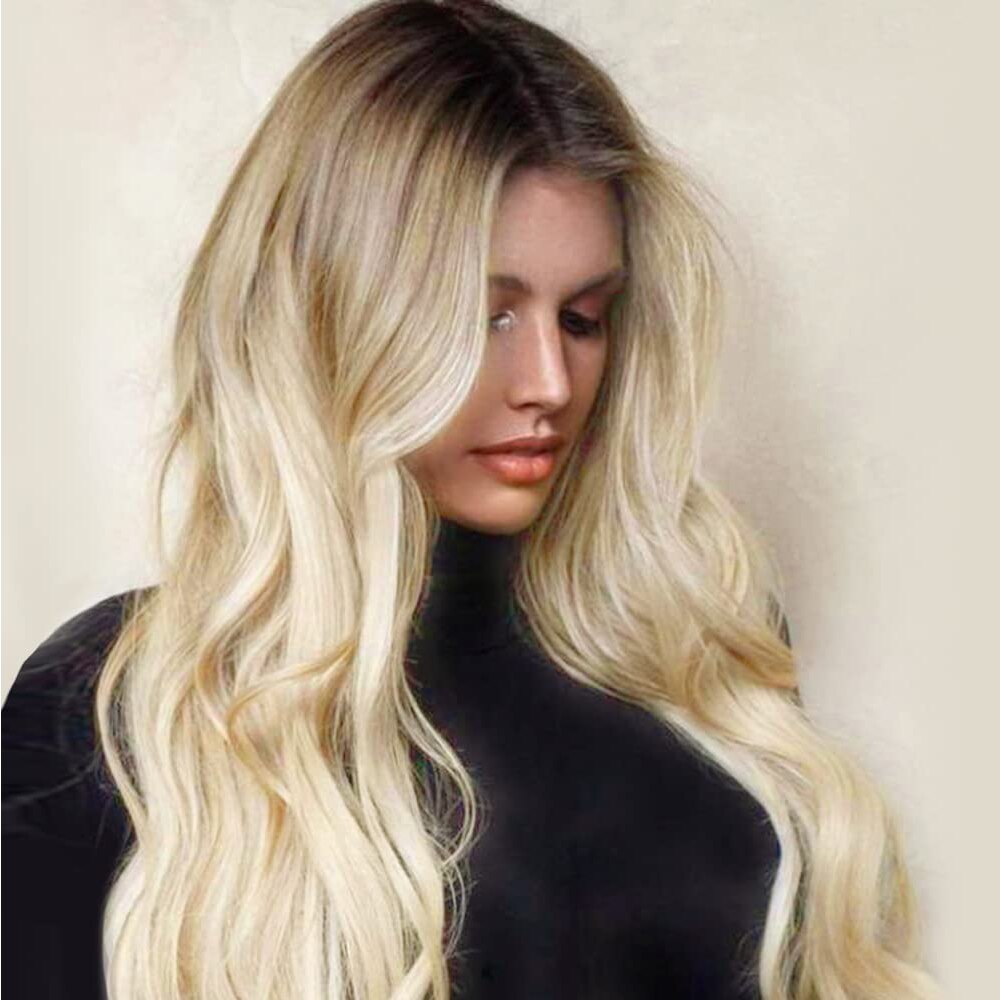 Body Wave Synthetische Pruik Lange 613 # Ash Blond... – Vicedeal