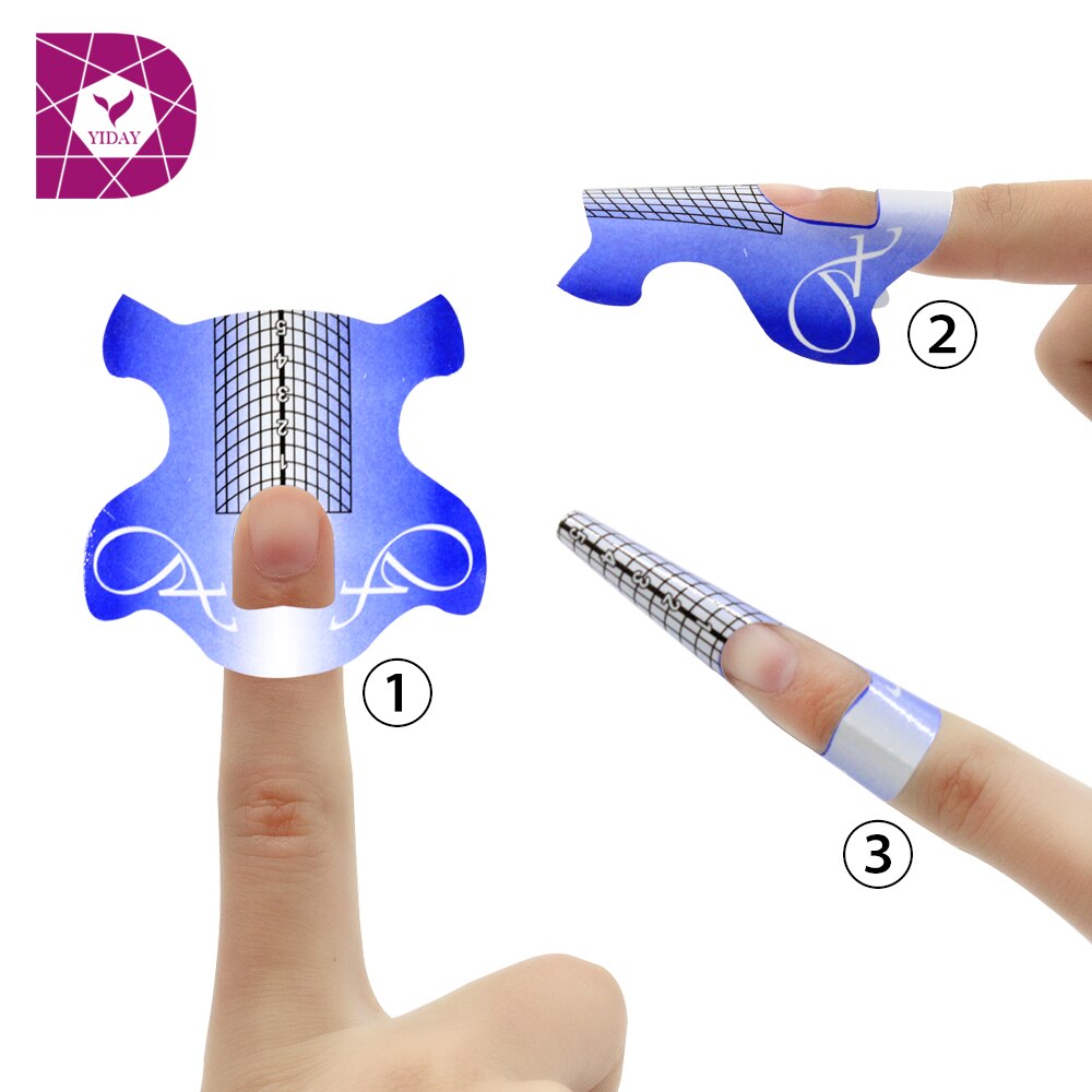 Yiday 1 roll Blauw Vlinder Nail Vormen voor Nagels... – LovingPrices