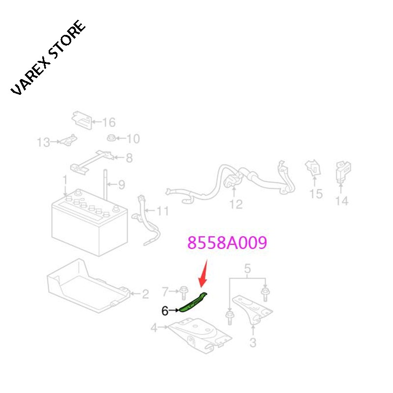Beugel Voor Batterij Base Voor Mitsubishi Outlande... – Grandado