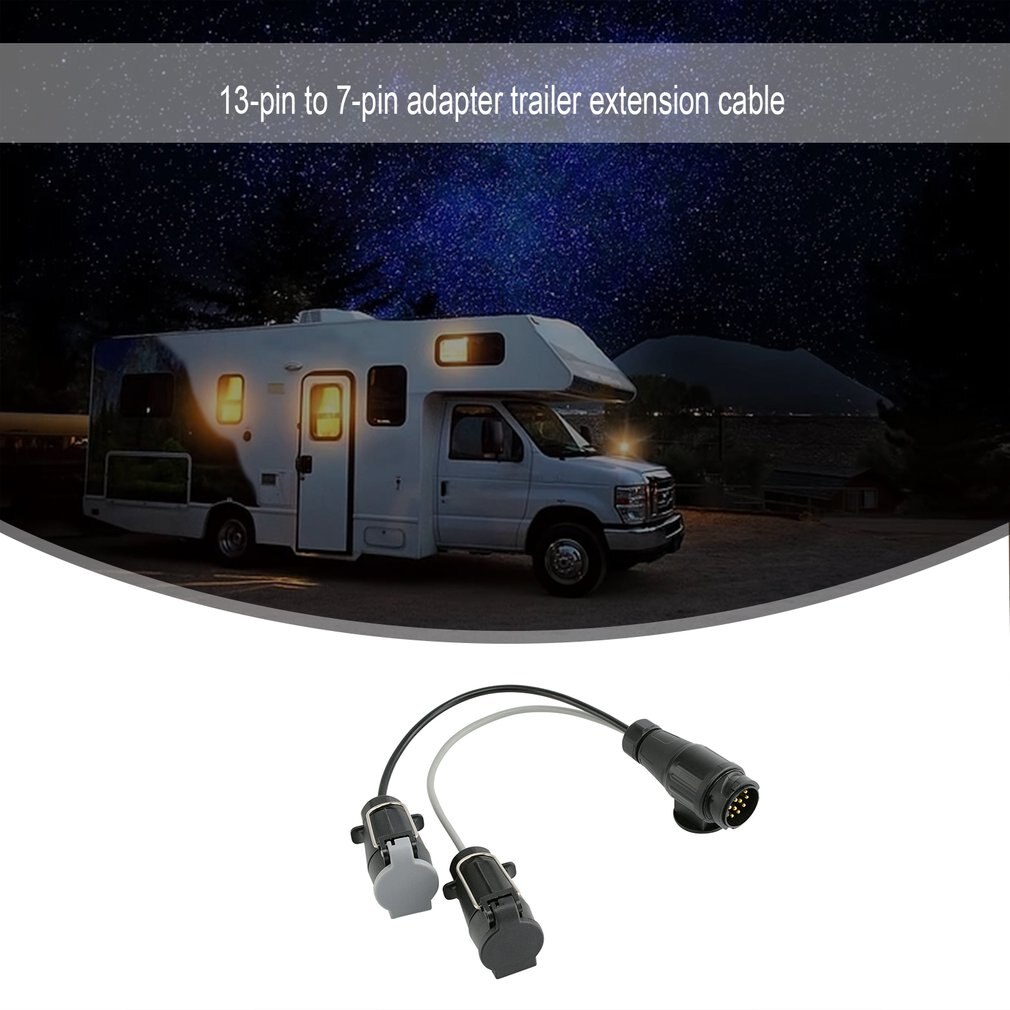 13 Pin to 7 Pin Adaptor Trailer Extension Lead Car... – Grandado