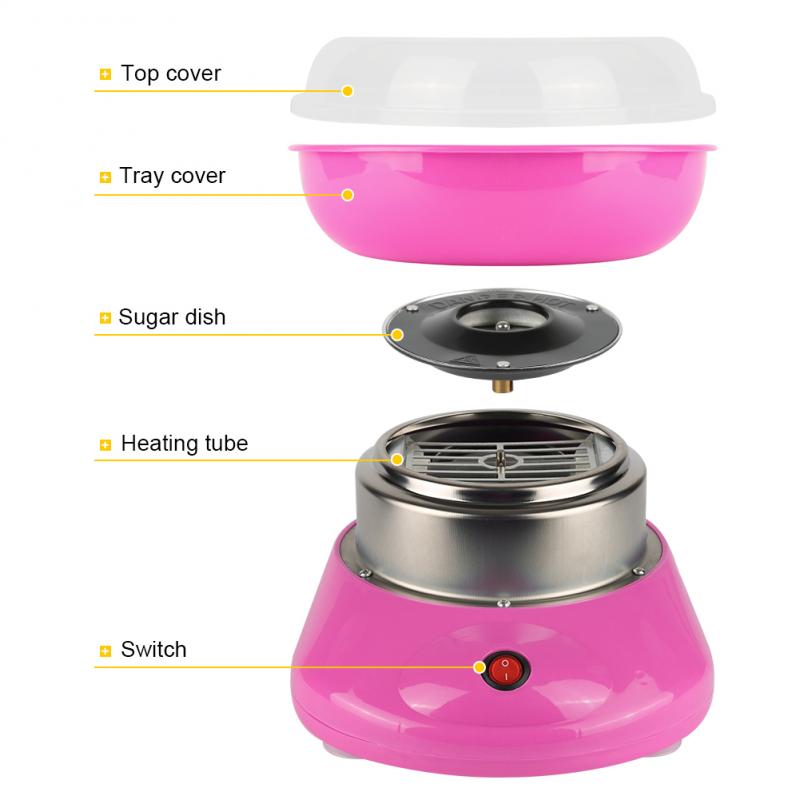 220V MINI Electric DIY Sweet Cotton Candy Maker Po... – Grandado
