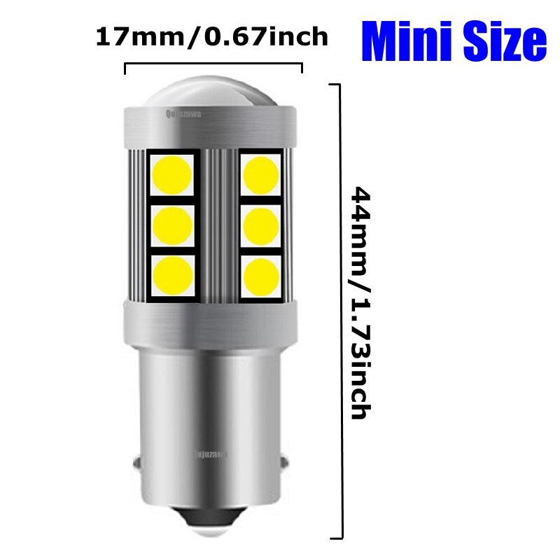 2 Stuks 1156 P21W 7506 BA15S R5W R10W 3030 Led Aut... – Vicedeal
