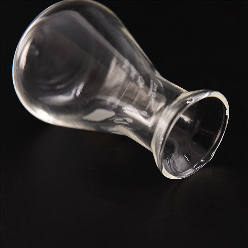 Clear Glass Wide Triangle Glass Flask Conical Flas... – Grandado