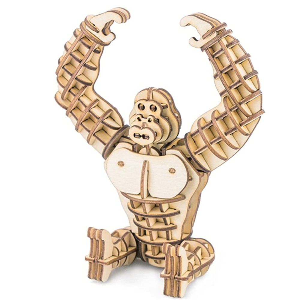 Robotime Build Your Own 3D Wooden Puzzles Gorilla ... – Grandado
