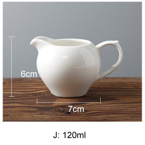 Nordic White Ceramic Milk Jug Frothing Pitcher Cup... – Vicedeal