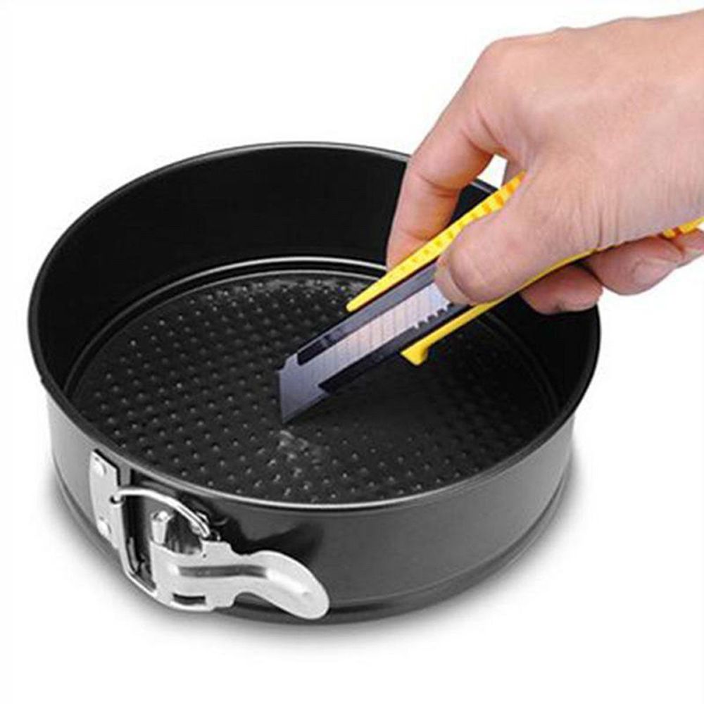 Round Cake Tin Set Non Stick Spring Form Loose Bas... – Vicedeal