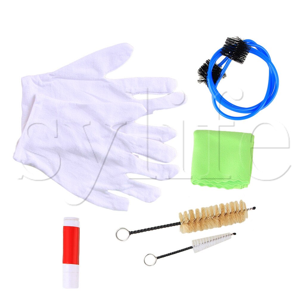 6 x Saxophone trompette nettoyage Kit d'entretien liège graisse brosse chiffon – Grandado