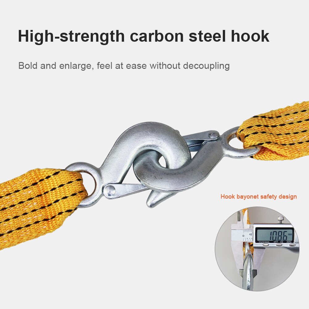 3 Tons 4 Meters Nylon Car Traction Tow Cable for T... – Grandado