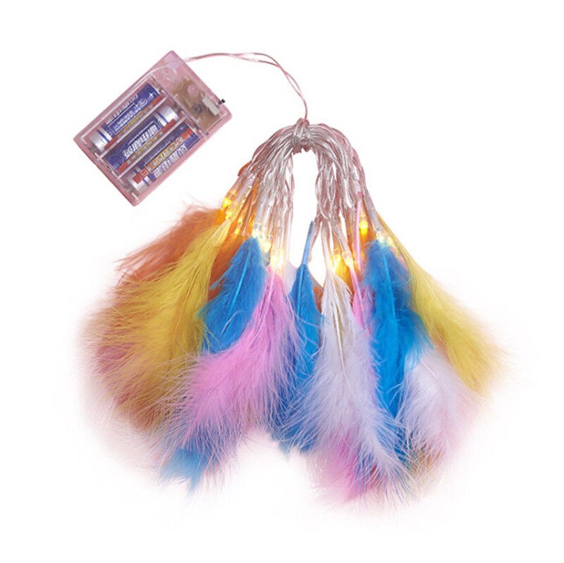 Newest 2.2M 20LED Battery Operated String Feather ... – Grandado