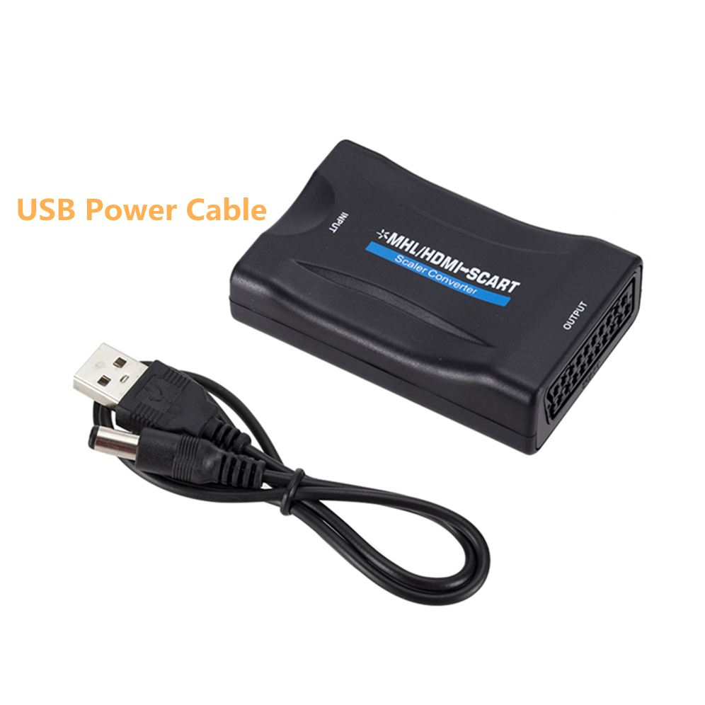 Grwibeou 1080P Hdmi Naar Scart Video Audio Upscale... – Vicedeal