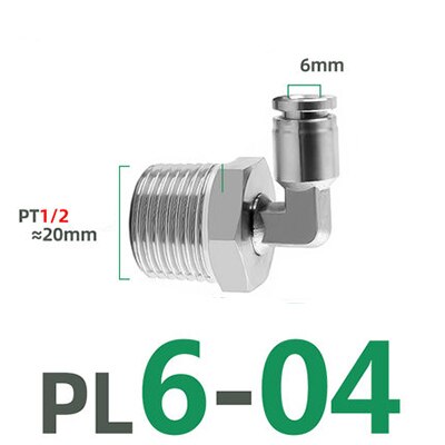 304 edelstahl metall PL pneumatische schnell steck... – Grandado