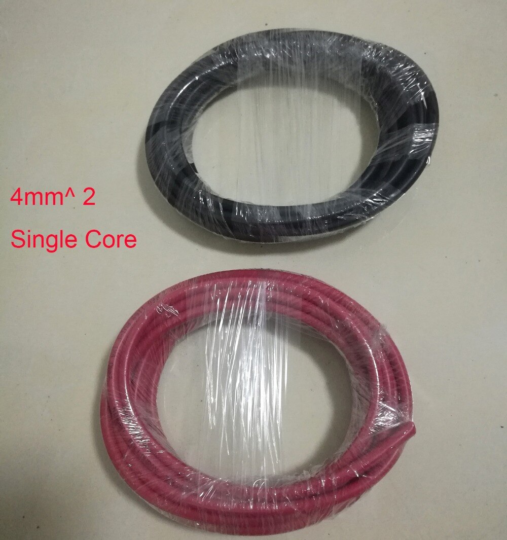 10 m/lot (5m red color,5m black color) 4mm^2 Singl... – Grandado